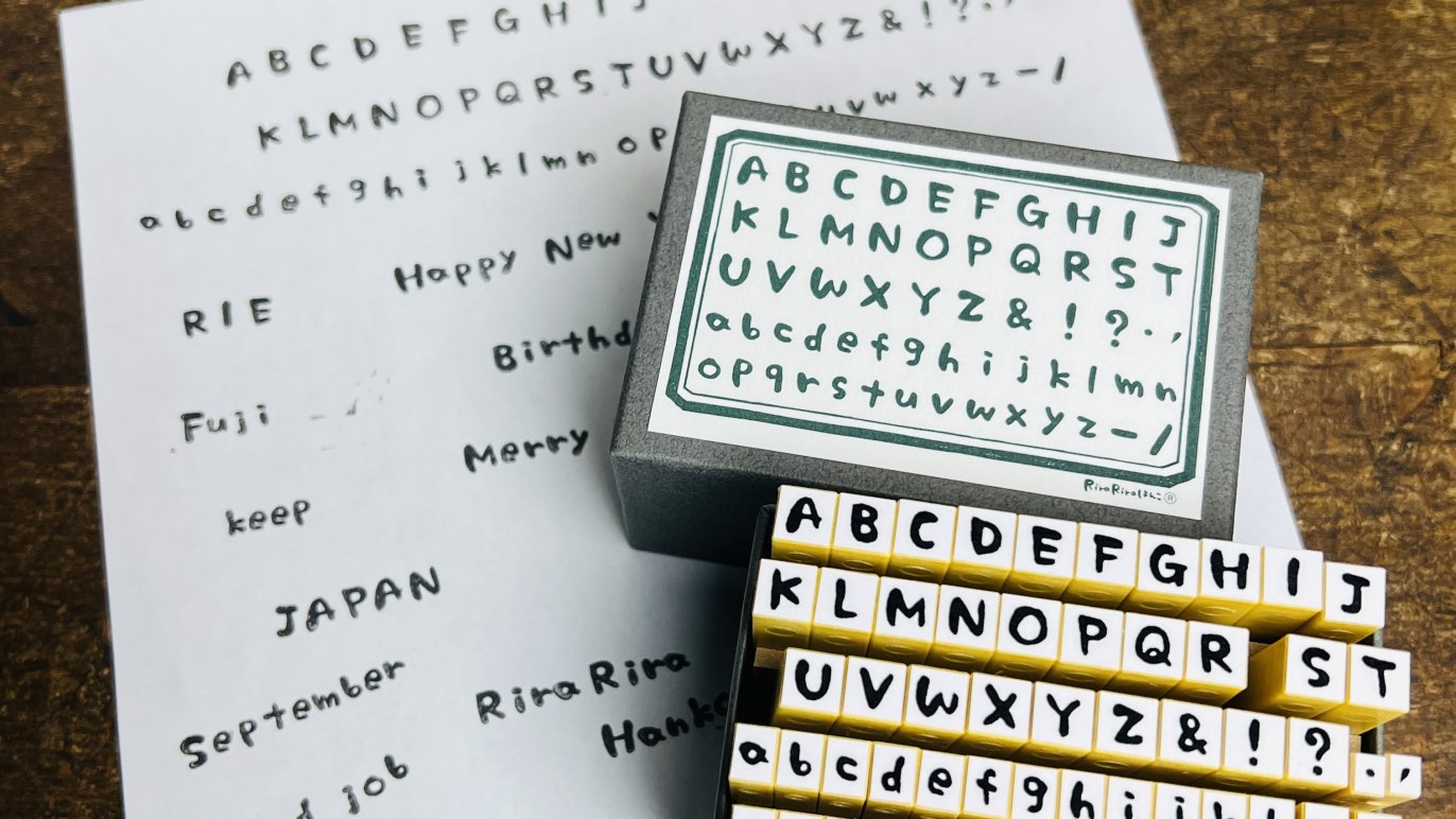 Rira文字スタンプを広めたい＊シヤチハタ(株)製＊アルファベットスタンプセットの制作発売決定 ｜Creema SPRINGS