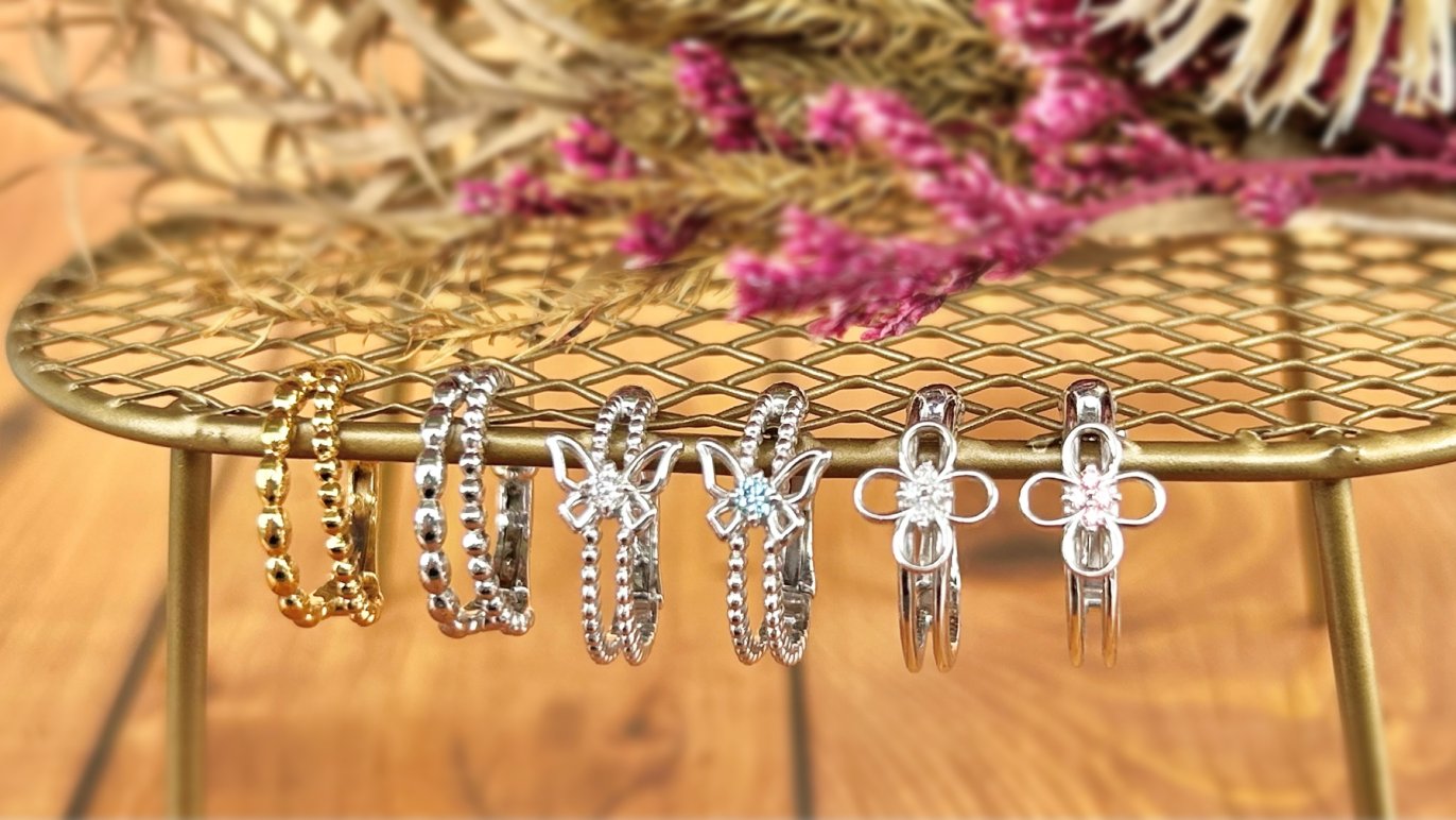 長時間着けても痛くならない！バネ式イヤーカフ｜Creema SPRINGS